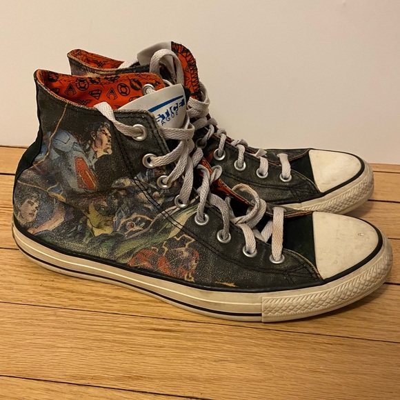 DC Comics | Shoes | Converse Chuck Taylor All Star High Top Sneakers ...